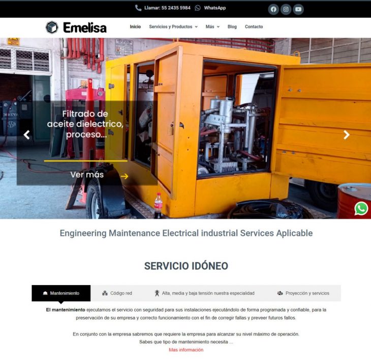 Sitio web: Emelisa "Engineering Maintenance Electrical industrial ...
